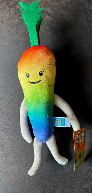 BNWT ALDI 2025 🌈KEVIN The CARROT 🥕 PRIDE🌈Plush Toy Released 01.06.25 £6 ...