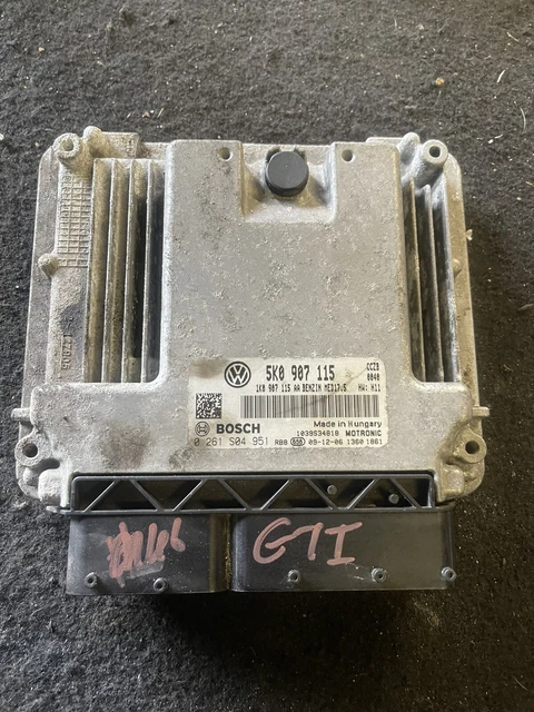 VW GOLF MK6 Gti Dsg 2.0 TSI ECU 5K0907115 ENGINE CONTROL UNIT £99.00 - PicClick UK