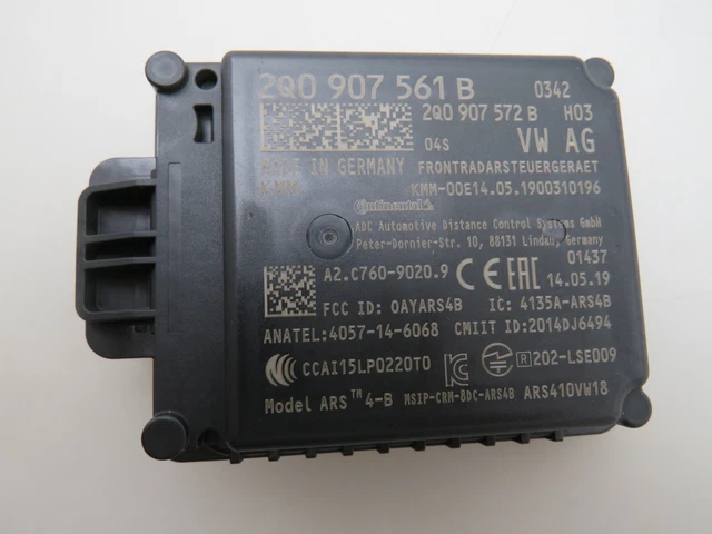 RADAR SENSOR RADAR sensor VW Polo 2G AW1 crafter seat Tarraco Skoda ...