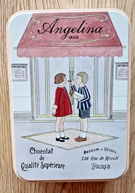 BOITE MÉTAL ANGELINA Paris/Boîte rectangulaire vintage/Boîte ...