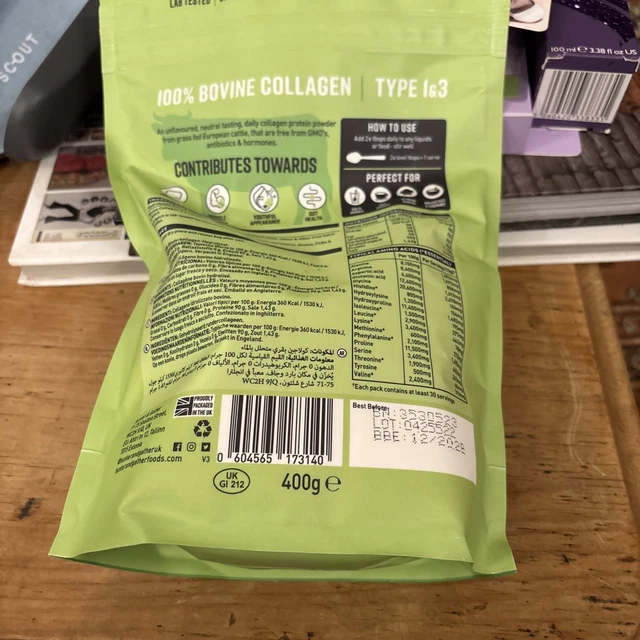 HUNTER & GATHER Hydrolysed & Grass Fed Collagen Peptides, Unflavoured ...