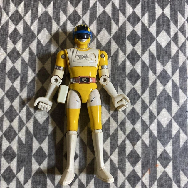 POWER RANGERS CHOUDENSHI Bioman Chogokin Action Figure Yellow BANDAI ...