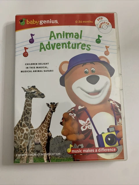 BABY GENIUS ANIMAL Adventures (DVD, 2006) Early Education All Regions ...
