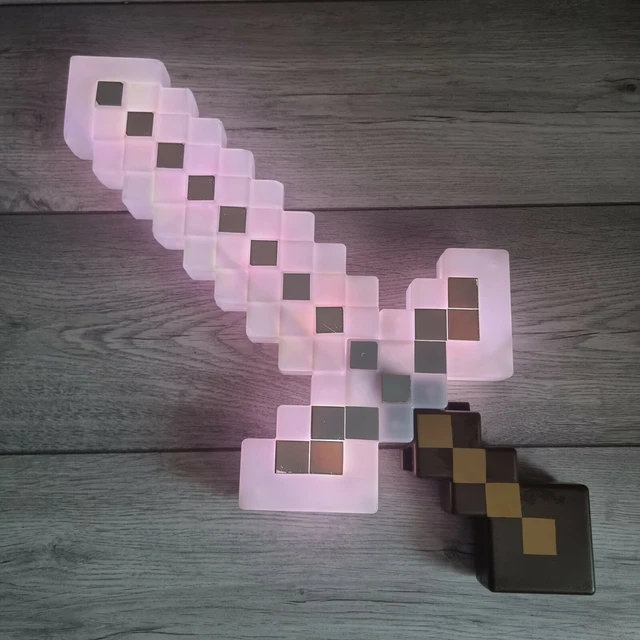 MATTEL 21& MINECRAFT Light Up Adventure Sword With Lights And Sounds ...