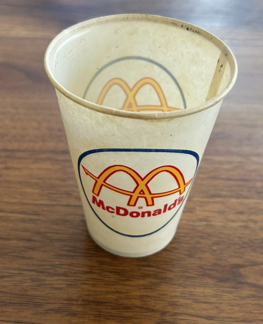 VINTAGE ORIGINAL 1960'S McDonald's Slash Logo Wax Paper Cup $30.00 ...