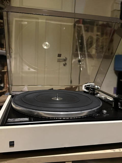DUAL PLATTENSPIELER CS 704 + Shure Tonabnehmer + Haube +Vinyl + 1229 ...