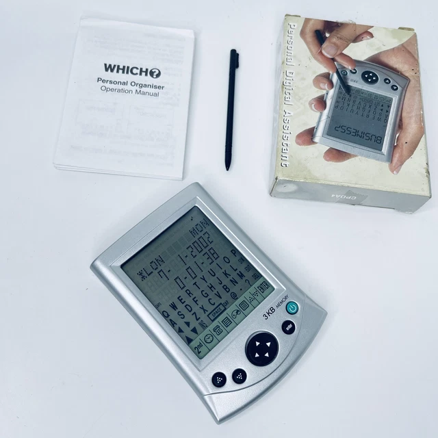 RETRO PERSONAL DIGITAL ASSISTANT PDA Personal Organiser from 2002 ...