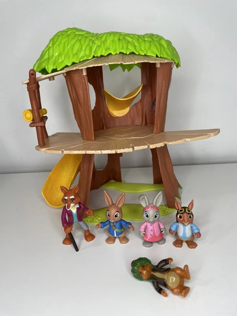 PETER RABBIT TREEHOUSE with 4 figures playset Bundle rare gift toy £61. ...