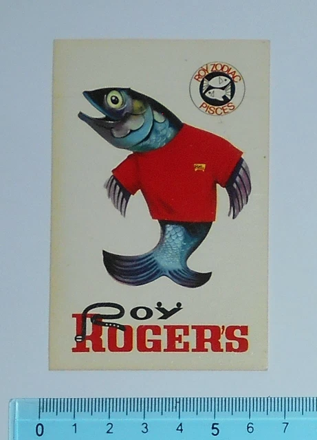 ADESIVO STICKER VINTAGE AUTOCOLLANT ORIGINALE ANNI '80 ROY ROGER'S ...