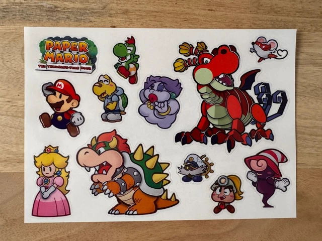 PAPER MARIO: THE Thousand Year Door UK Pre Order Promo Sticker Sheet ...