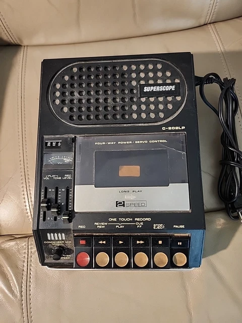 MARANTZ SUPERSCOPE CASSETTE Player Recorder 2 Speed Model C-202LP ...