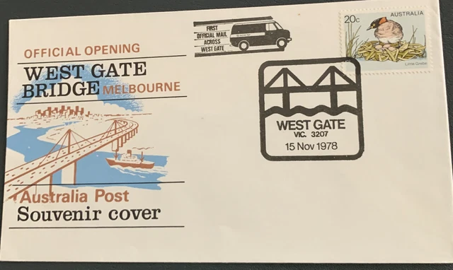 AUSTRALIA FDC 1978 Official Opening West Gate Bridge Melbourne $2.75 ...