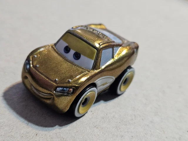 DISNEY PIXAR CARS Mini Racers Gold Cruisin’ Lightning McQueen Authentic ...