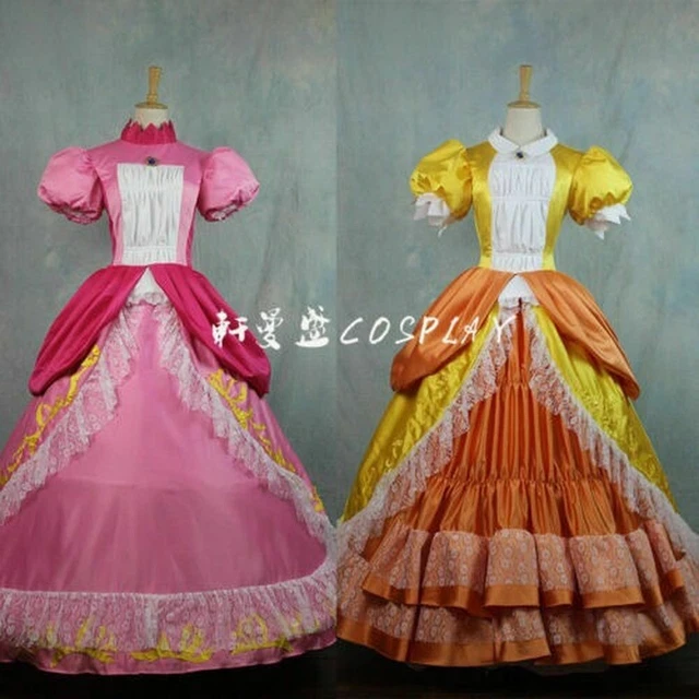 Super Mario Princess Peach Daisy Adult Costume Bros And Luigi Cosplay 2228