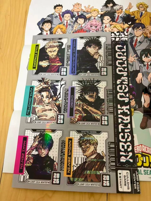 JUMP GIGA 2026 Winter My Hero Academia Button Badge(6 types) + Poster ...