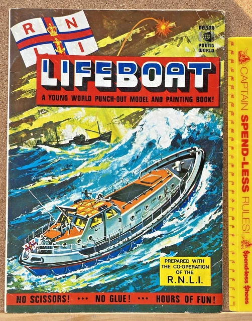 VINTAGE 1973 RNLI Lifeboat Cut-Out & Make Cardboard Rescue Toy ...