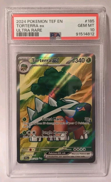POKEMON SCARLATTO E Viola Forze Temporali Torterra EX #185 Ultra Raro PSA 10 EUR 39,26 - PicClick IT