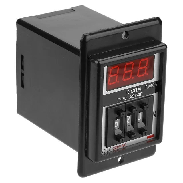 AC 220 V Delay On Timer Relay Digital Display Time Relay 0-199 Minu £13.03 - PicClick UK