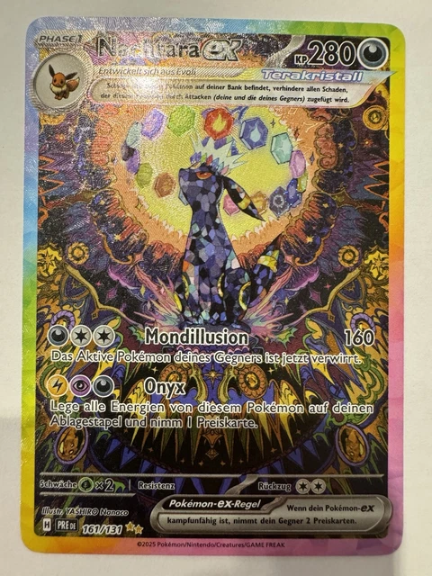 NACHTARA EX 161/131 SAR Prismatische Entwicklungen Pokémon Karte ...