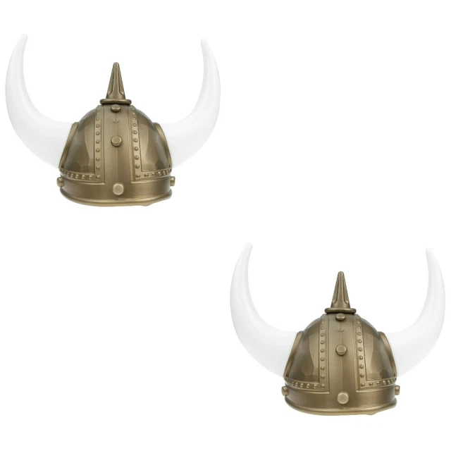 SET OF 2 Chapeau De Corne Viking Cow-boy Déguisement Déguisements D ...