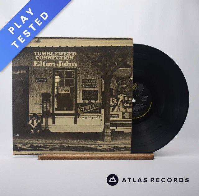ELTON JOHN TUMBLEWEED Connection Textured Sleeve LP Album Vinyl Record ...