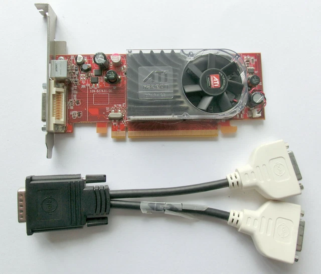 ATI RADEON HD 2400XT, 256MB PCI-E, ATI-102-B27602(B), incl. DMS-59 Kabel (DVI) EUR 16,00 ...