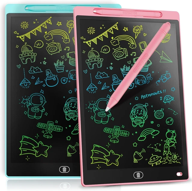 [2 PACK ] LCD Drawing Tablet for Kids 10 inch, Colorful LCD Writing ...