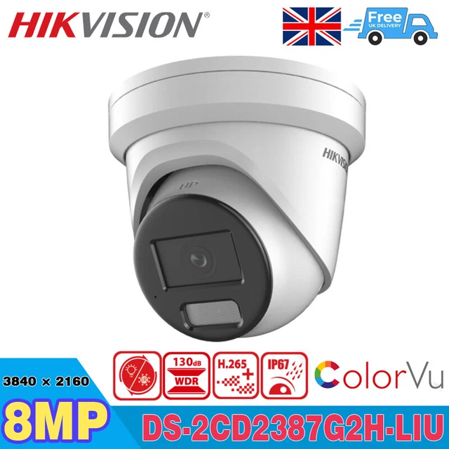HIKVISION DS-2CD2387G2H-LIU 8MP 4K Hybrid Light ColorVu Built-in Mic IP Camera £187.20 - PicClick UK