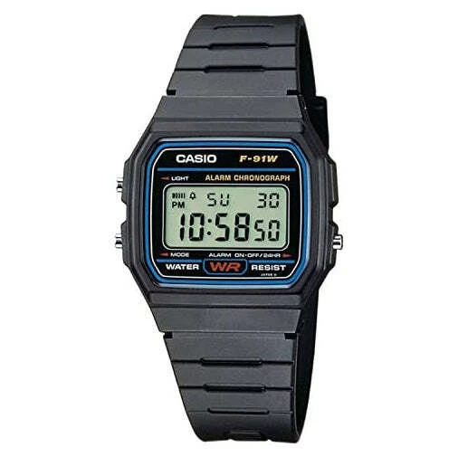 CASIO WATCH CLASSIC Digital Black F-91W-1DG £15.99 - PicClick UK