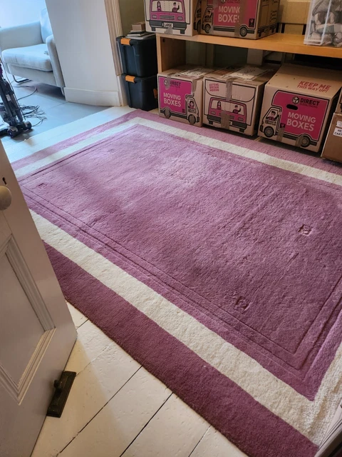 VERY LARGE LAURA Ashley rug rose pink 300 X 200cms Wool £20.00 ...