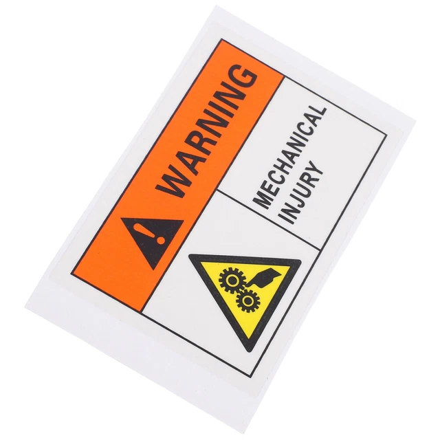 SAFETY WARNING SIGN Caution Signs Decals Adhesive Injury Sticker £5.19 ...