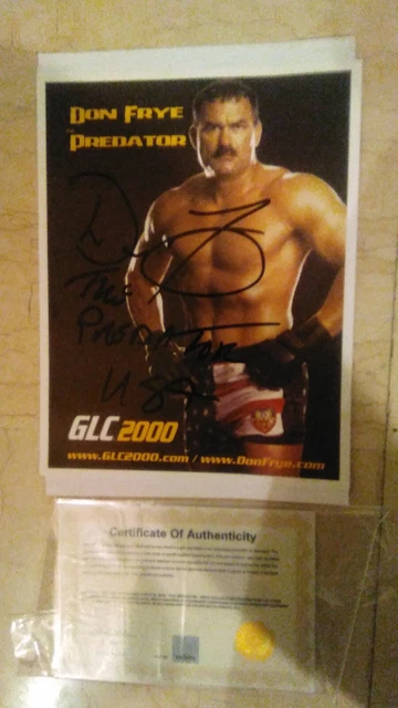 PHOTO UFC SIGNED DON FRYE (the predator )WITH CERTIFICAT D AUTHENTICITY ...