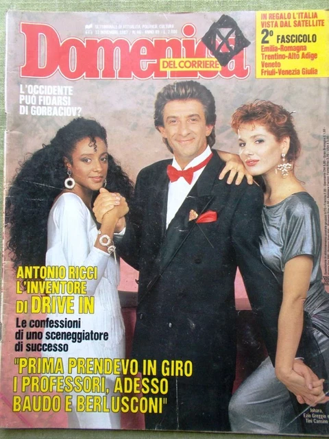 LA DOMENICA DEL Corriere 12 Novembre 1987 Titanic Gotti Ricci ...