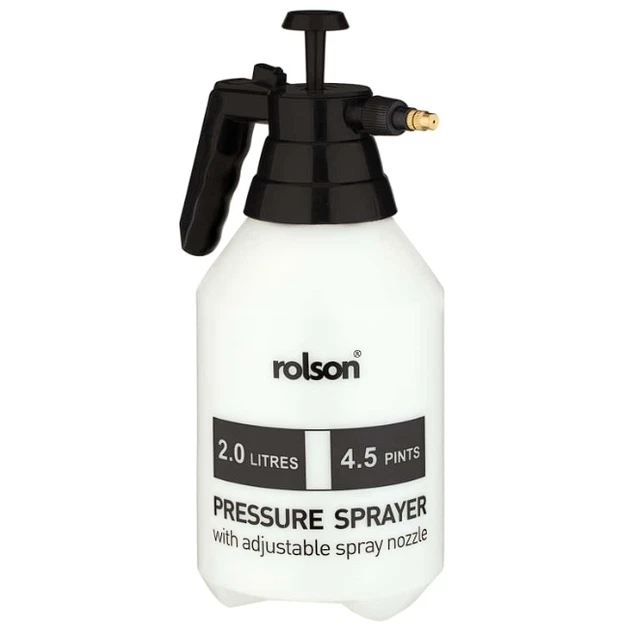 ROLSON PORTABLE 2L Garden Pressure Sprayer Hand Pump Garden Chemical ...