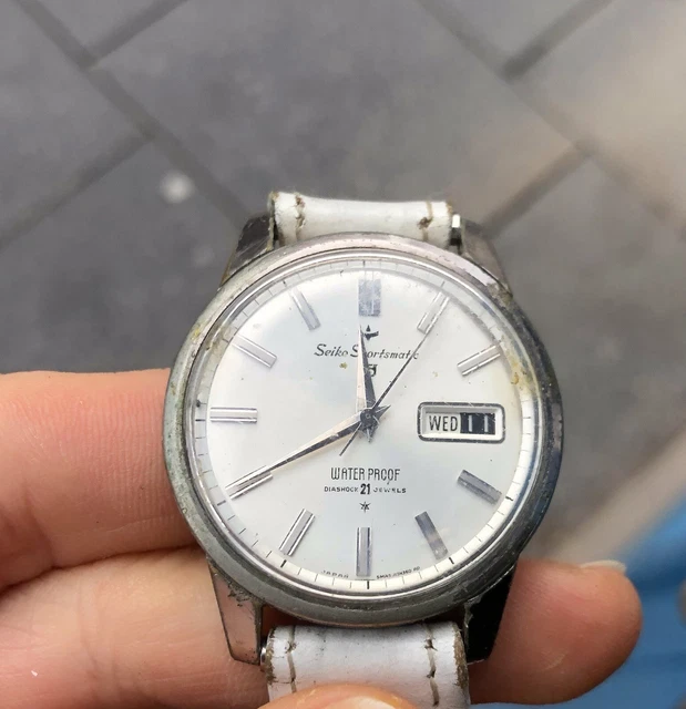 RARE VINTAGE SEIKO Seikosha Sportsmatic 21 Jewels Cal 410 Automatic Watch SPARES £42.00 ...