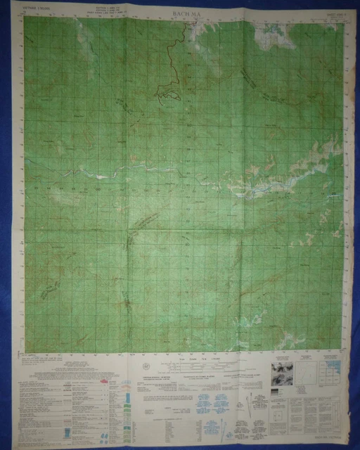 6541 II - US RECON MAP - BACH MA - Thua Thien Province - USSF MACV ...