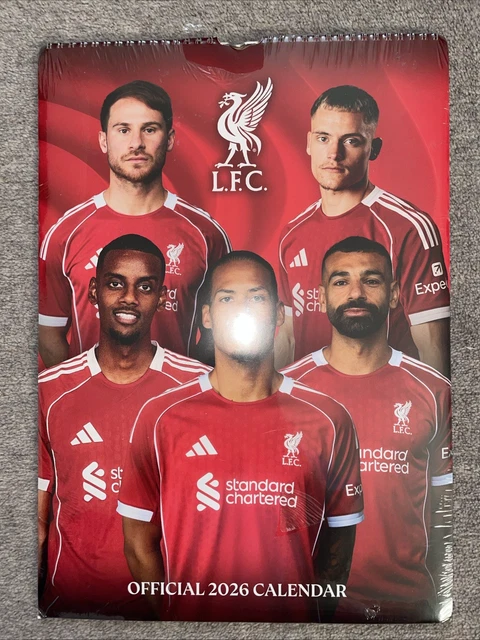 OFFICIAL LIVERPOOL FC 2026 Year Calendar £5.45 - PicClick UK