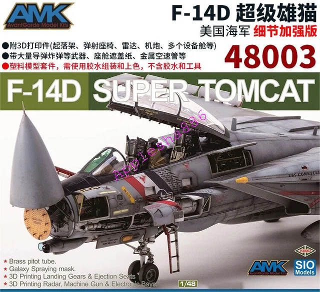 AMK 48003 1/48 F-14D Super Tomcat Special Edition Model Kit £143.50 ...
