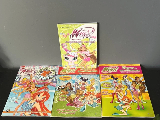 RARE BOOK JOURNAL MAGAZINE WINX CLUB #21 5 1 2010 Puzzle Test Glitter ...