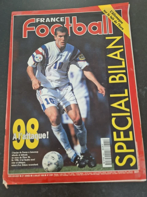 MAGAZINE FRANCE FOOTBALL N°2621 02/07/1996 Spécial Bilan 1995-1996 ...