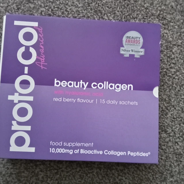 PROTO-COL, ADVANCED COLLAGEN, 10,000mg, Red Berry flavour, 15 sachets ...