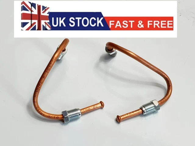 COPPER REAR 1PAIR BRAKE PIPES For VW CADDY MK3/1.6 TDI /2011-2016/FREE ...