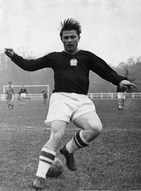 FERENC PUSKAS SPORTSMAN, Footballer, Hungarian Portrait as tea- 1953 ...