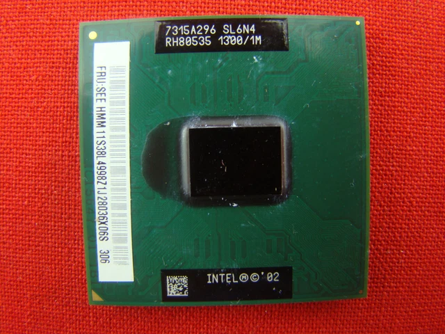 INTEL PENTIUM M Processeur CPU SL6N4 1,30GHz/1M/400 RH80535/V-107 #KZ ...