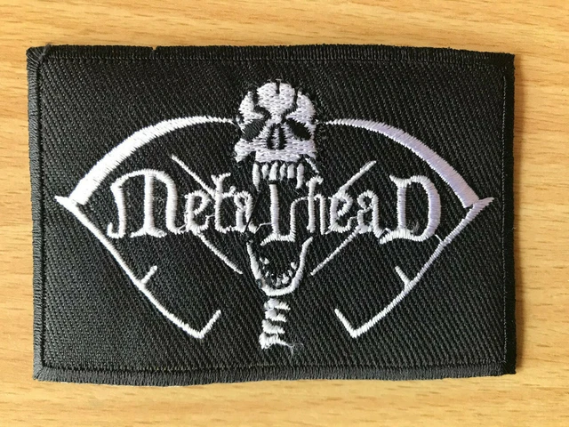 METALHEAD PATCH HEAVY METAL like Accept/Saxon/Mercyful Fate/Judas ...