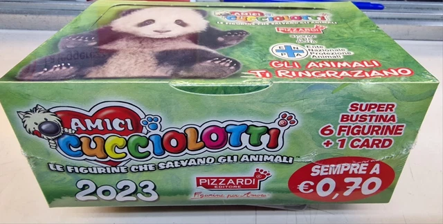 AMICI CUCCIOLOTTI FIGURINE 2023 box completo da 100 bustine pizzardi ...