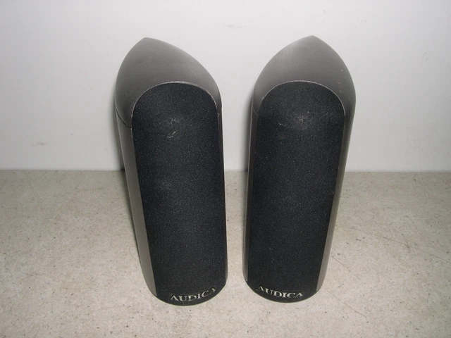 AUDICA CS-S1 SERIES Satellite Speakers In Silver £14.99 - PicClick UK