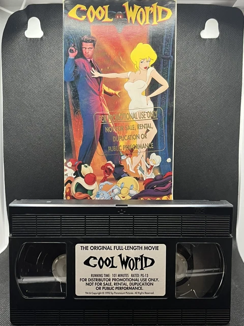 COOL WORLD VHS 1992 Brad Pitt Kim Bassinger Paramount Animation Promo ...