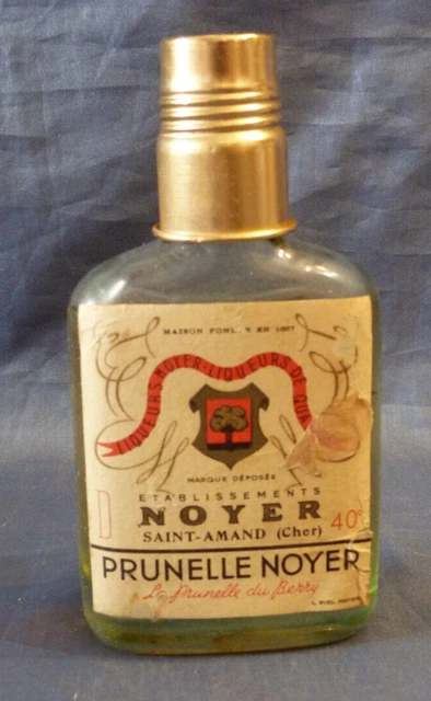 PRUNELLE NOYER : ANCIENNE BOUTEILLE, FLASQUE (non ouverte). EUR 8,00 ...