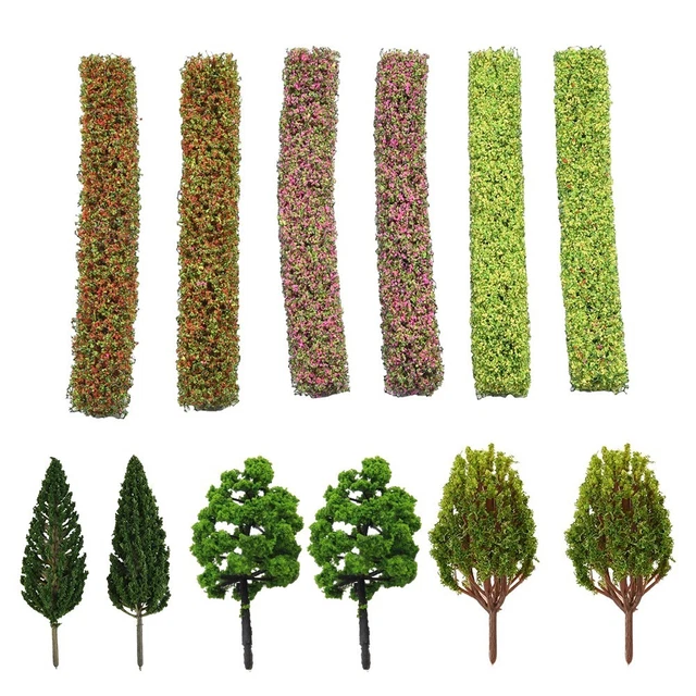 COMPLETE YOUR LAYOUTS with 9 Miniature Shrubs and 6 For Realistic Trees ...